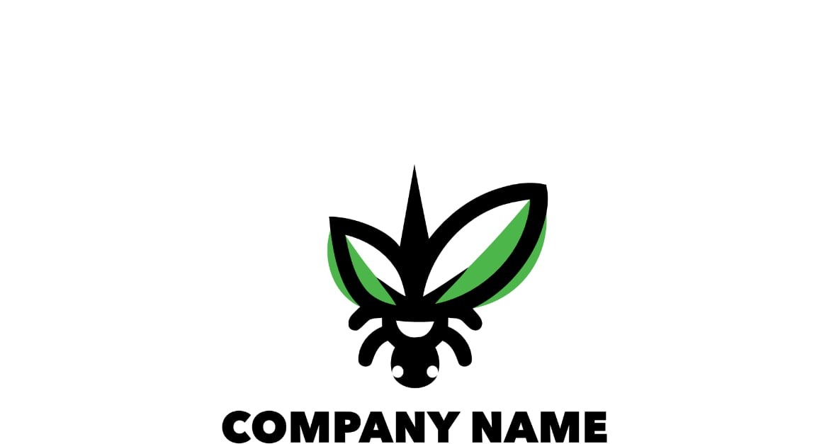 Leaf insect logo design template #375380 - TemplateMonster