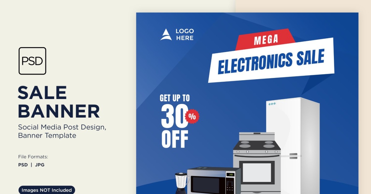 Special Sale on Electronic devices Banner Design Template 2