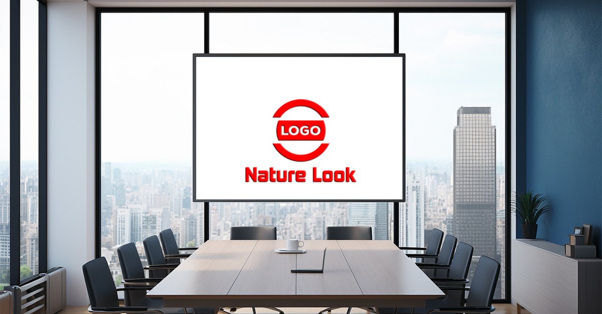 Glass Building Logo Mockup Design #375524 - TemplateMonster