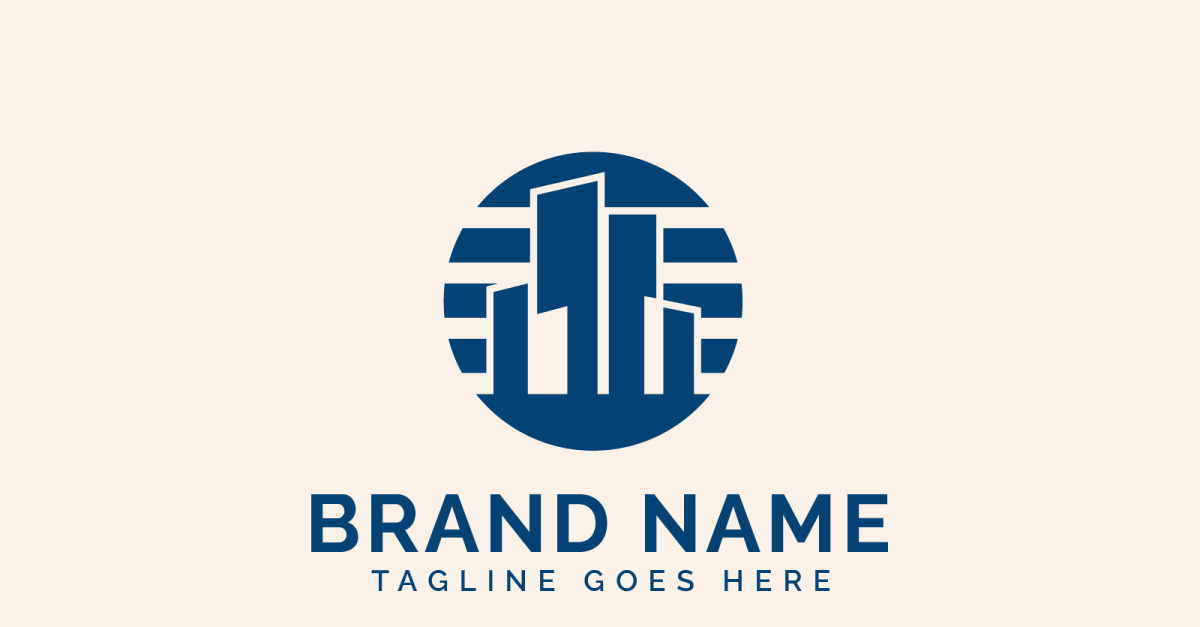 Modern bina logo tasarım şablonu #375599 - TemplateMonster