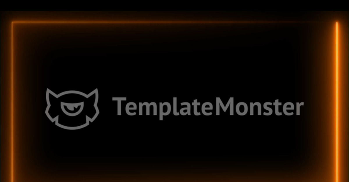 Orange color rectangle frame animation video footage clip. 4k