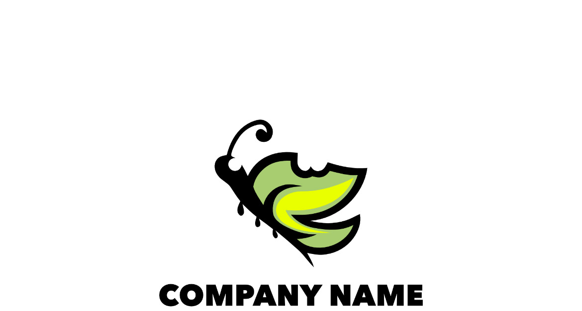 Yaprak kelebek logo tasarım şablonu #375610 - TemplateMonster
