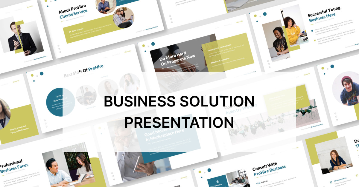 Modèle de présentation Powerpoint de solution commerciale