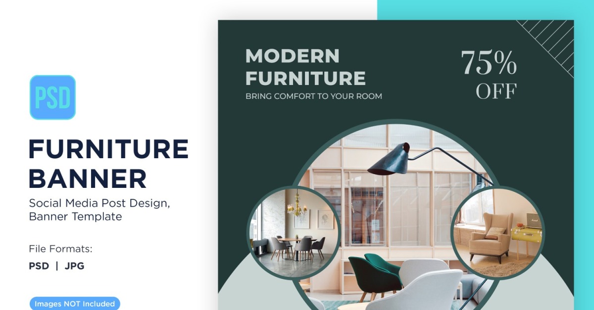 Modern Furniture Bring Comfort To Your Room Banner Design 2