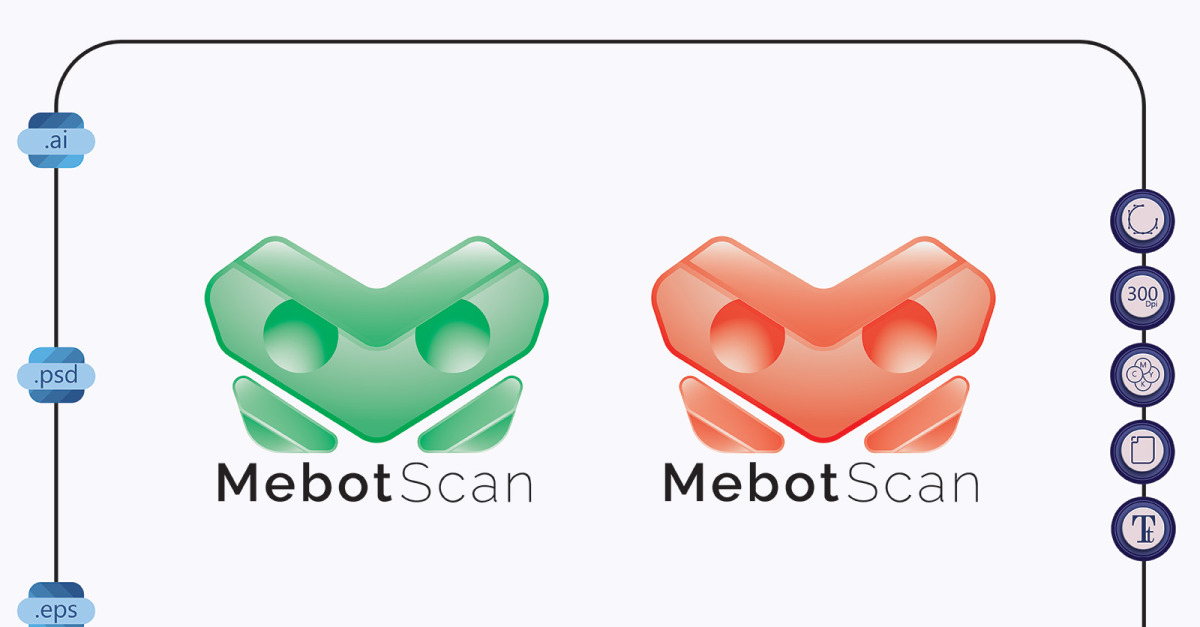 Diseño moderno Me Bot Scan Logo #376066 - TemplateMonster