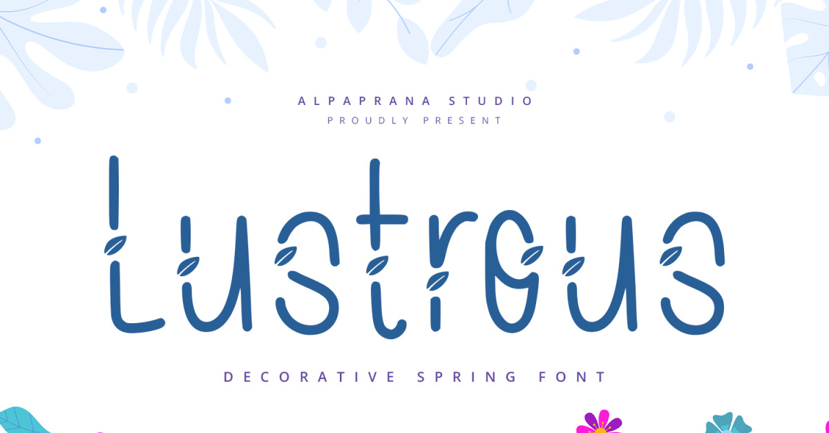 Lustrous - Decorative Display Font #376015 - TemplateMonster