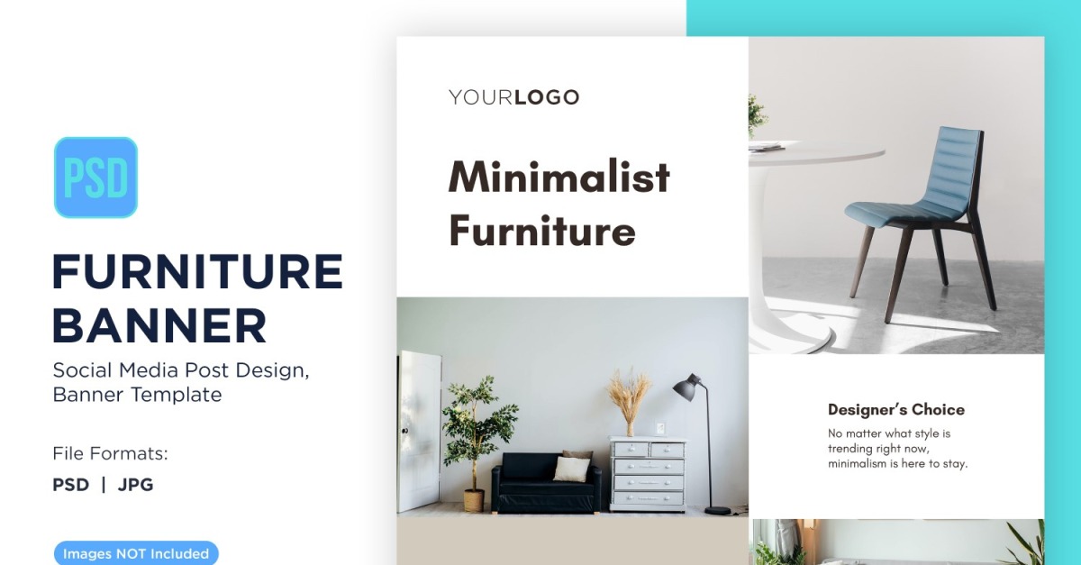 Minimalist Furniture Banner Design Template 4