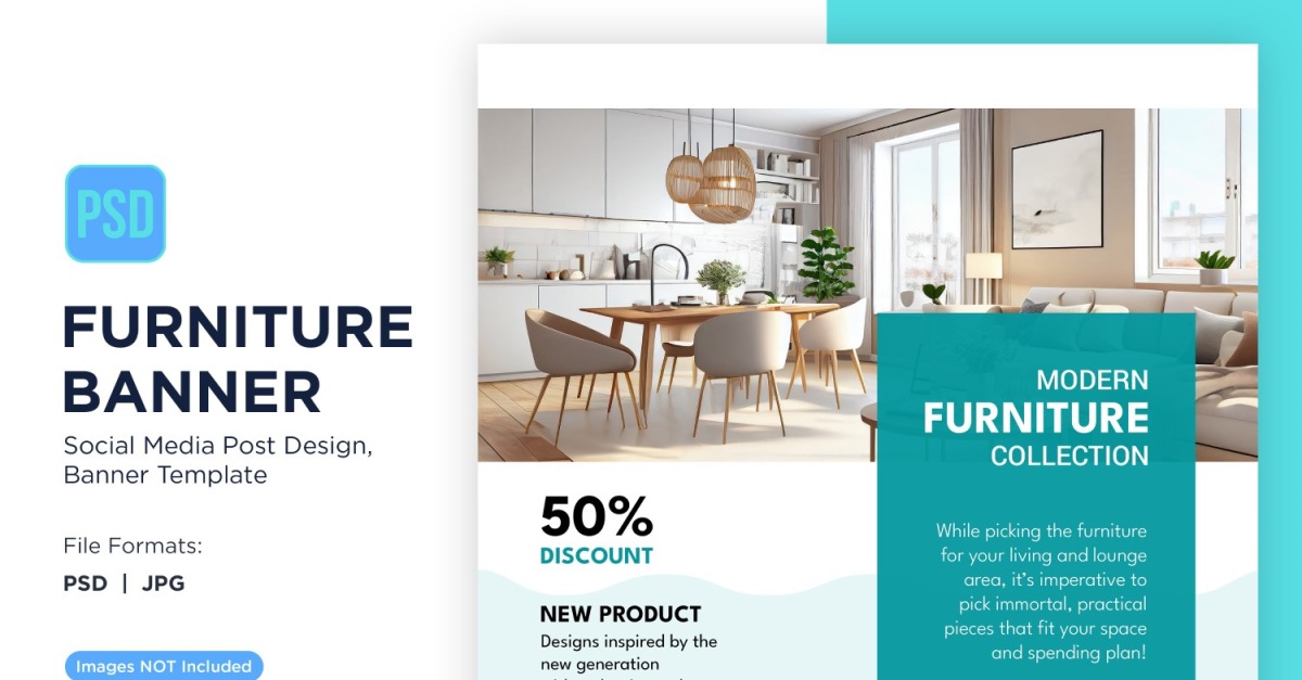 Modern Furniture Collection Banner Design Template 5