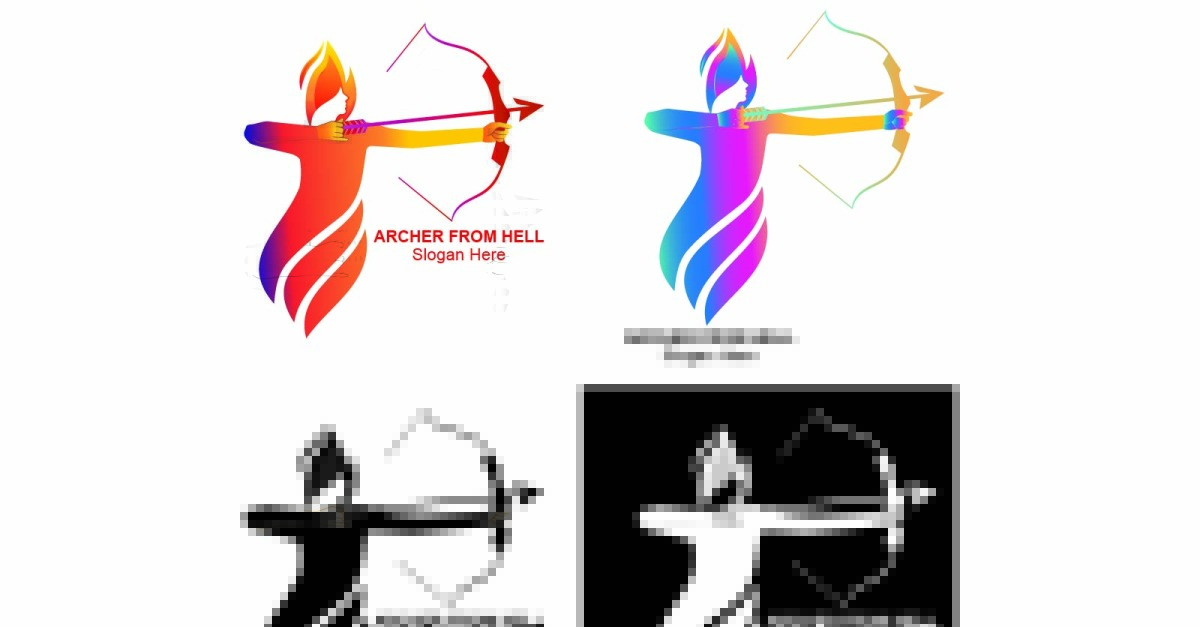 Archer From Hell Logo Templates #376294 - TemplateMonster