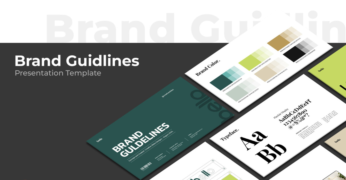Brand Guidelines Creative PowerPoint - TemplateMonster