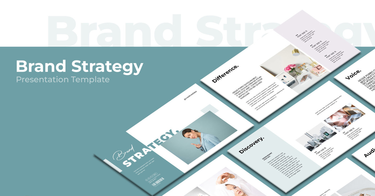 Brand Strategy Creative PowerPoint Template - TemplateMonster