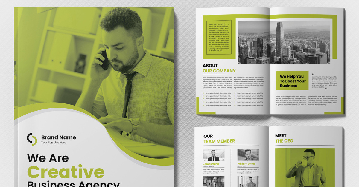Multipurpose Bifold Brochure Template - TemplateMonster