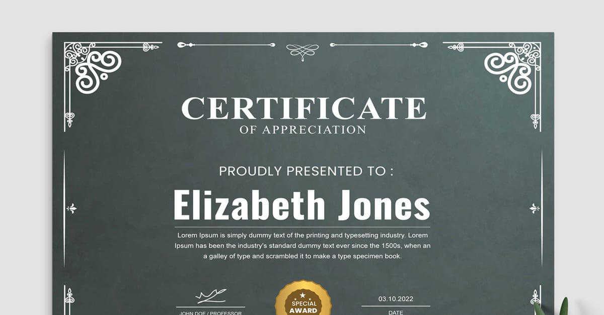 Corporate Certificates Template #376338 - TemplateMonster