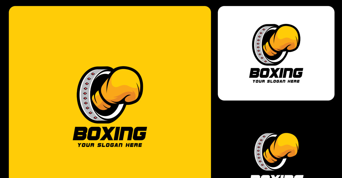 Boks Logo Tasarım Şablonu #376458 - TemplateMonster