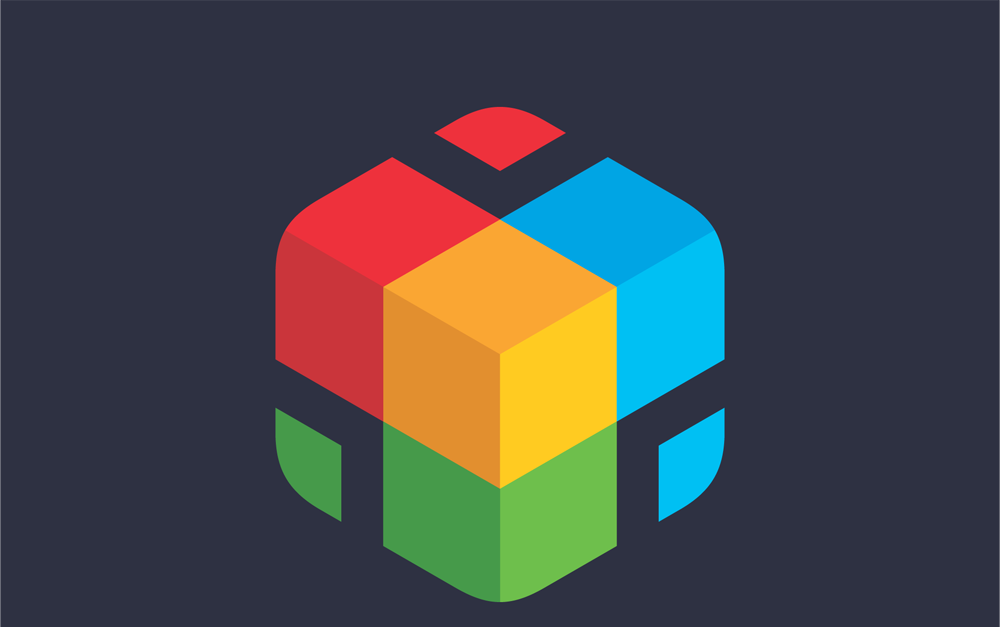 Cube Colorful Logo Template #376405 - TemplateMonster