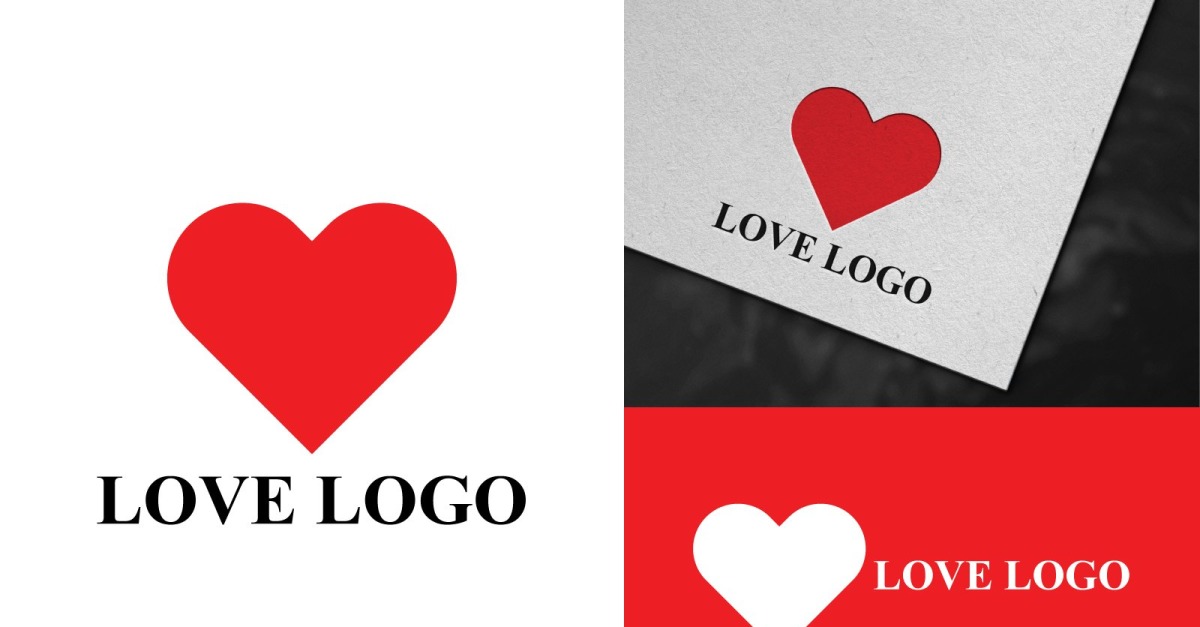 Simple Love Logo Template Design #376454 - TemplateMonster
