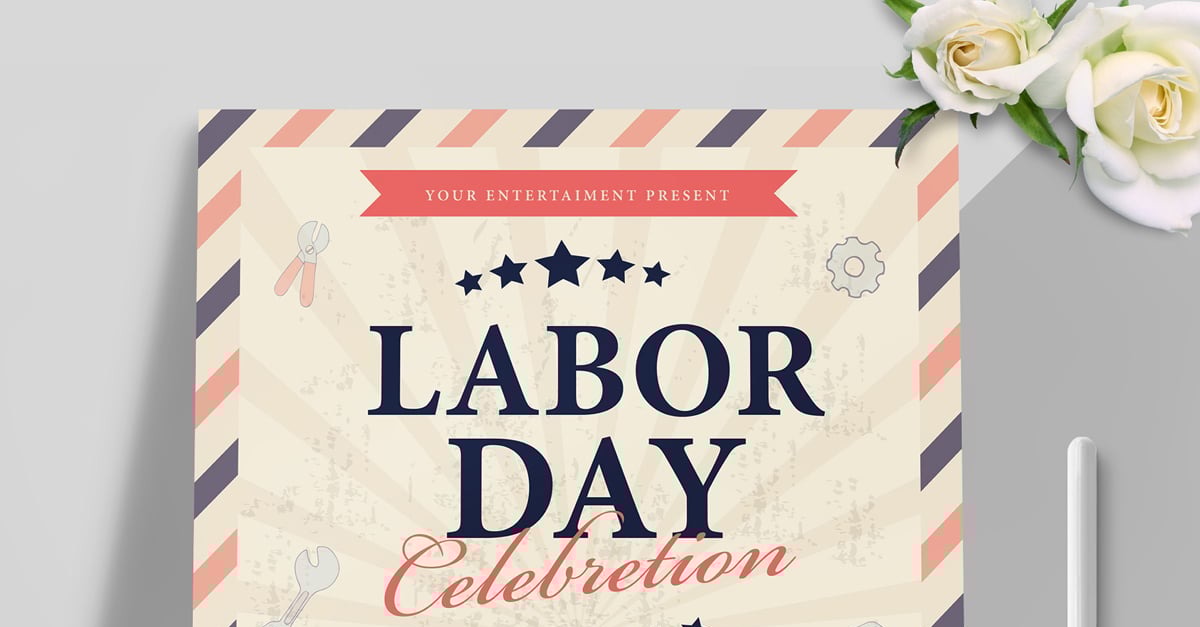 Labor Day Flyer Template Layout #376593 - TemplateMonster