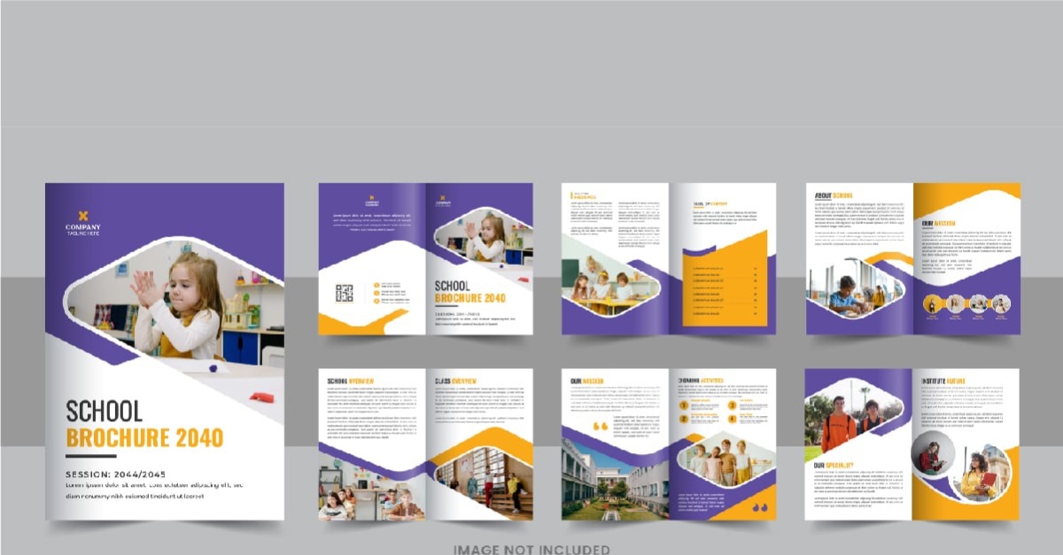 School admission brochure or education brochure prospectus design layout
