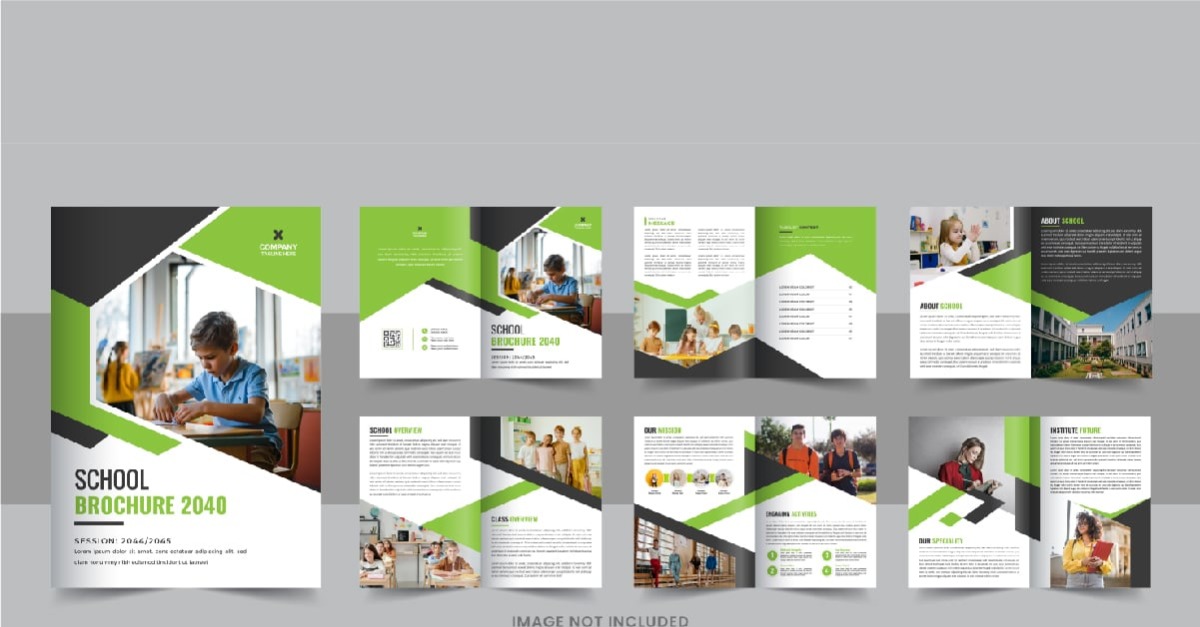 School admission brochure or education brochure prospectus template layout