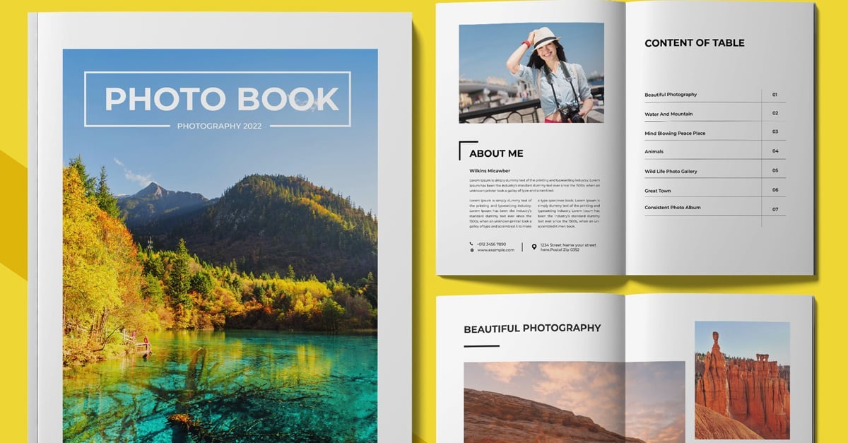 Fotobuch-Designvorlage #376624 - TemplateMonster