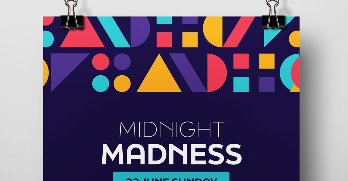 Midnight Party Flyer Template #376689 - TemplateMonster