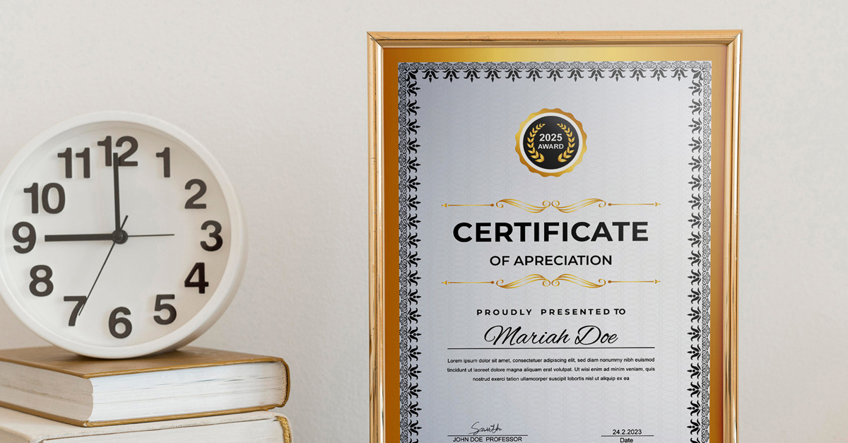 Multipurpose Unique Certificate #376767 - TemplateMonster