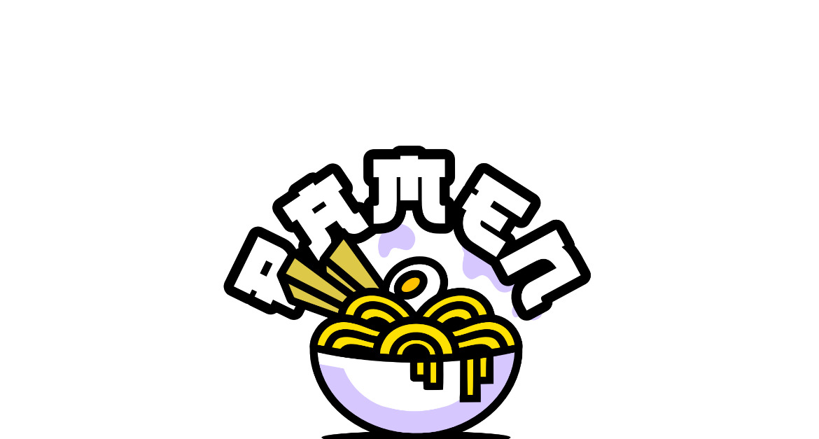 Ramen simple mascot logo design illustration design