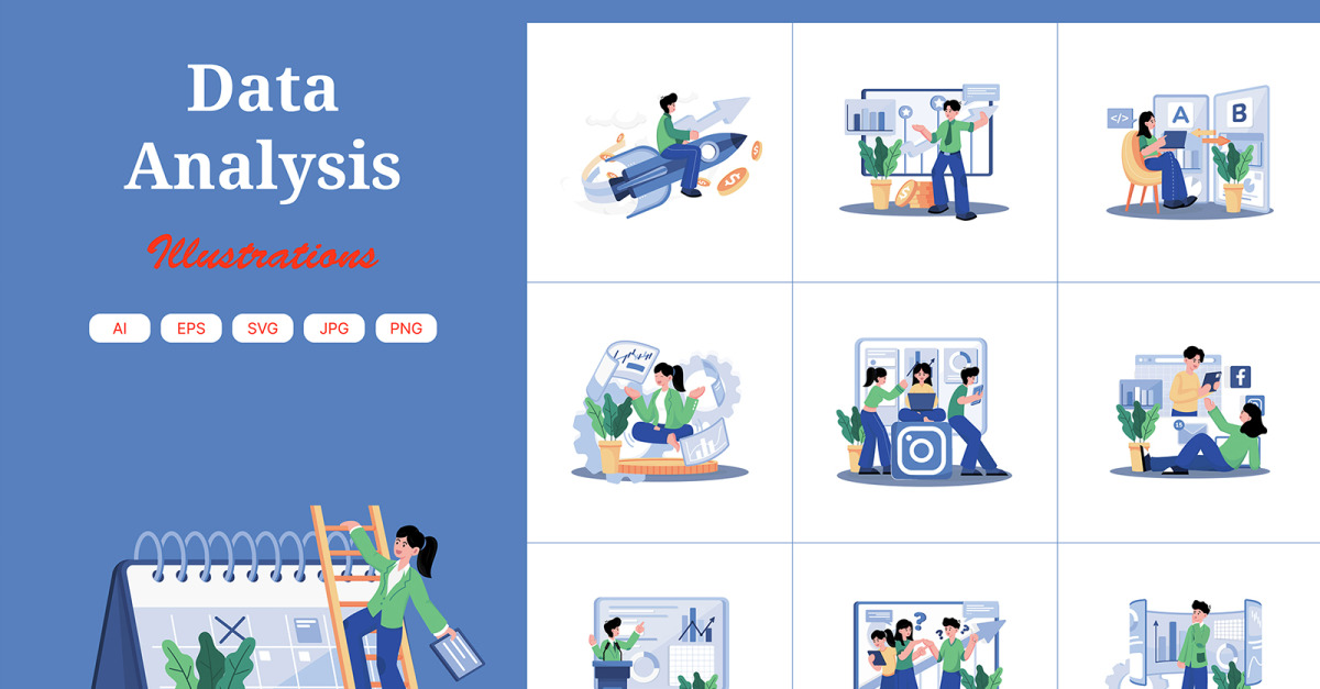 M702_Pack d’illustrations d’analyse de données