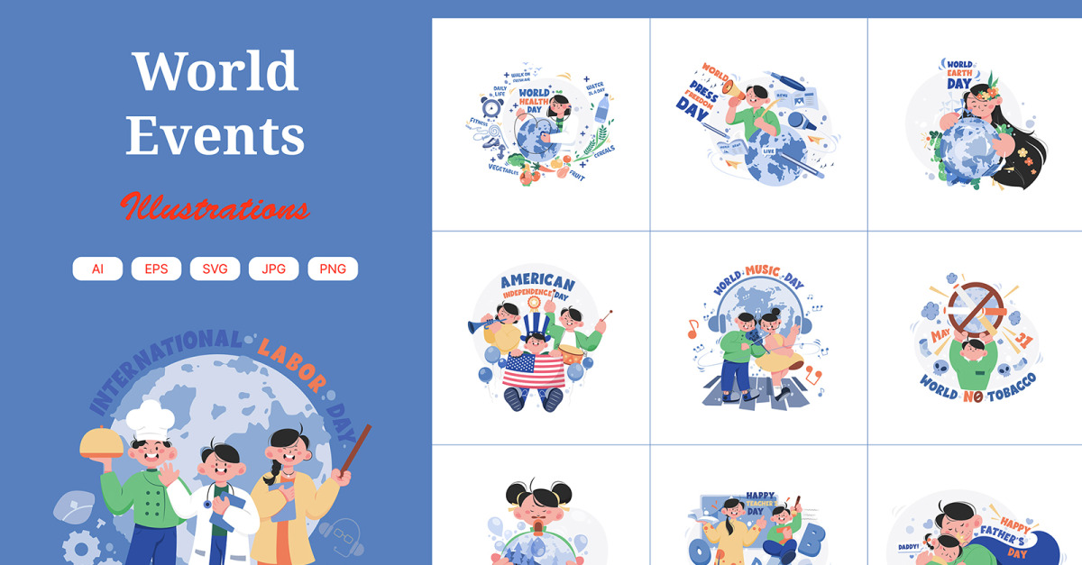 M706_World Events Illustration Pack #377001 - TemplateMonster