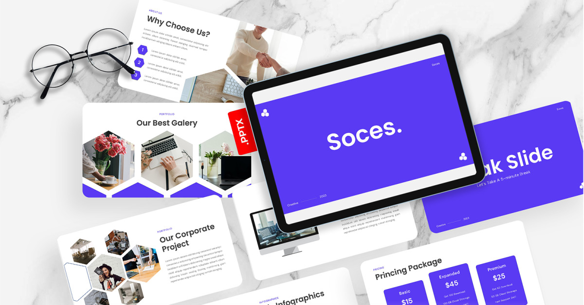 Soces – Business PowerPoint Template - TemplateMonster