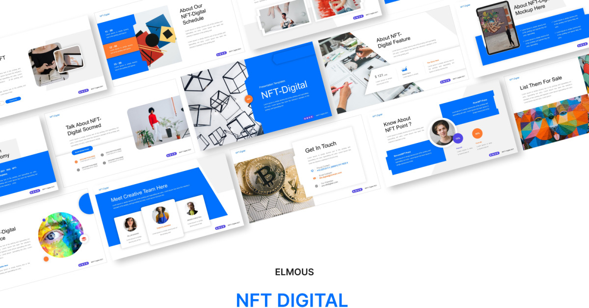 NFT Digital Powerpoint Template Presentation