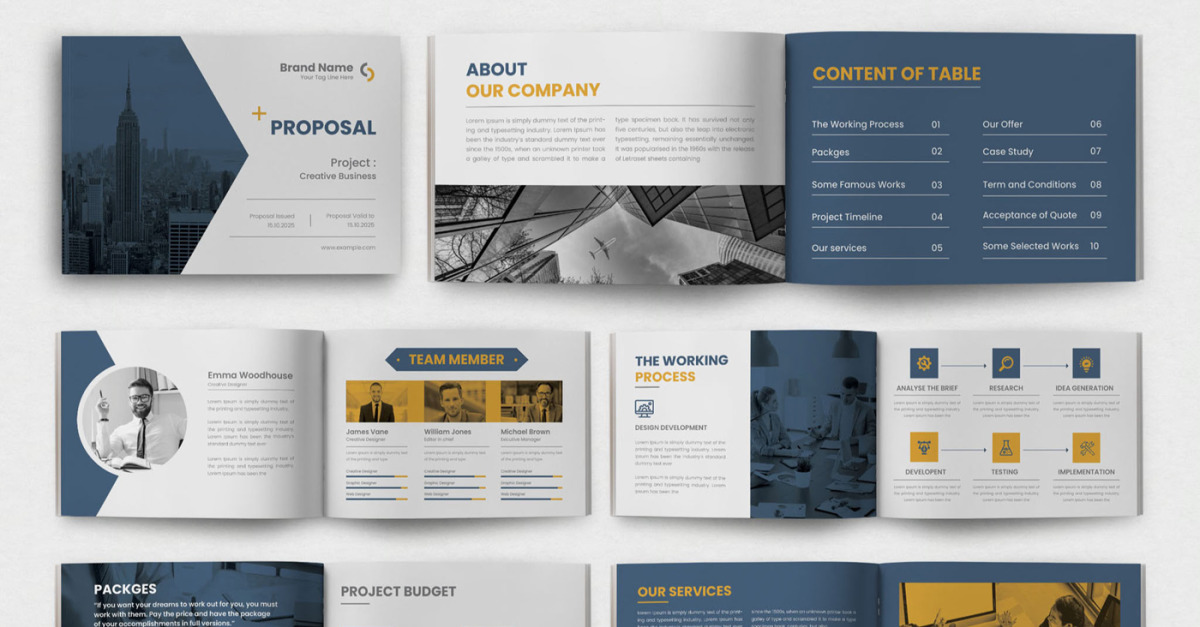 Project Proposal Design Layouts #377386 - TemplateMonster