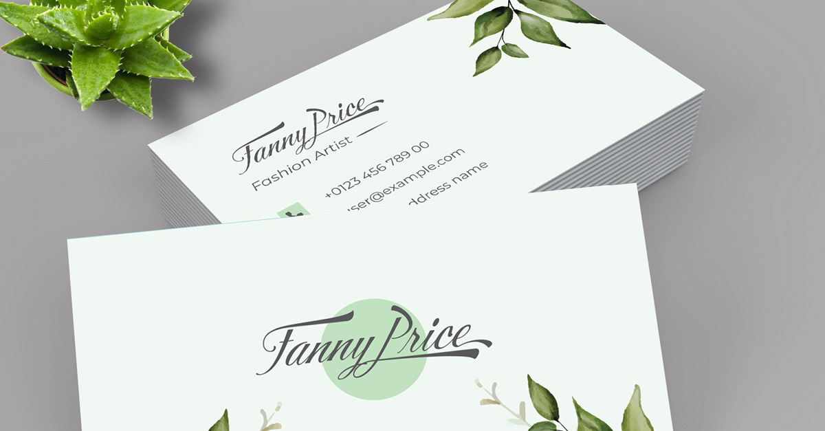 Modern Marble Business Card #377504 - TemplateMonster