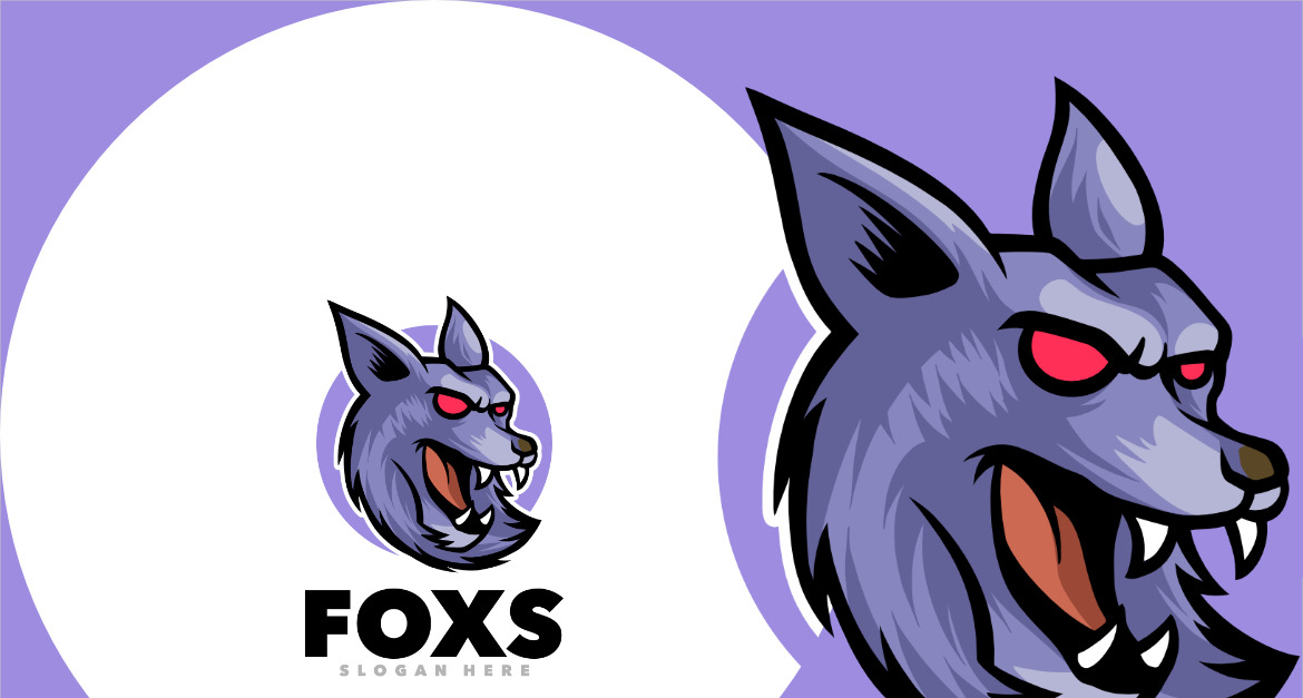 Fox roar angry mascot logo design #377651 - TemplateMonster
