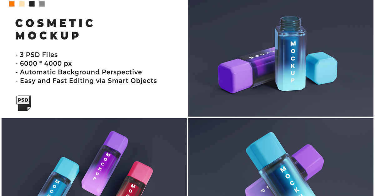 Modello di mockup cosmetici 1 #377787 - TemplateMonster