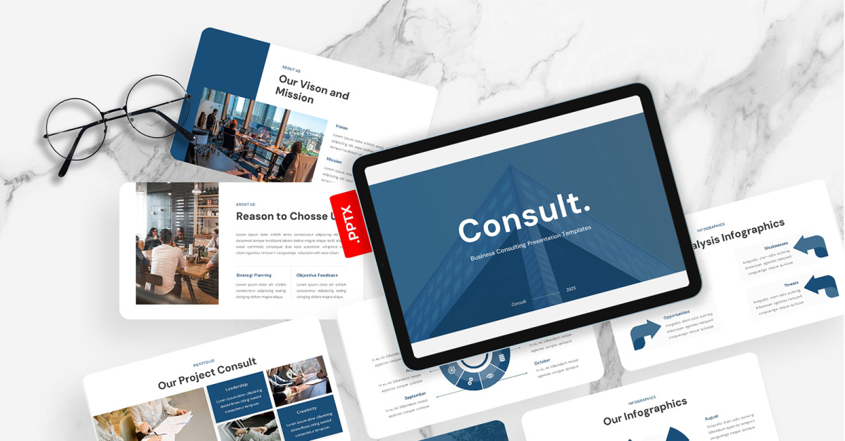 Consult – Business Consulting PowerPoint Template