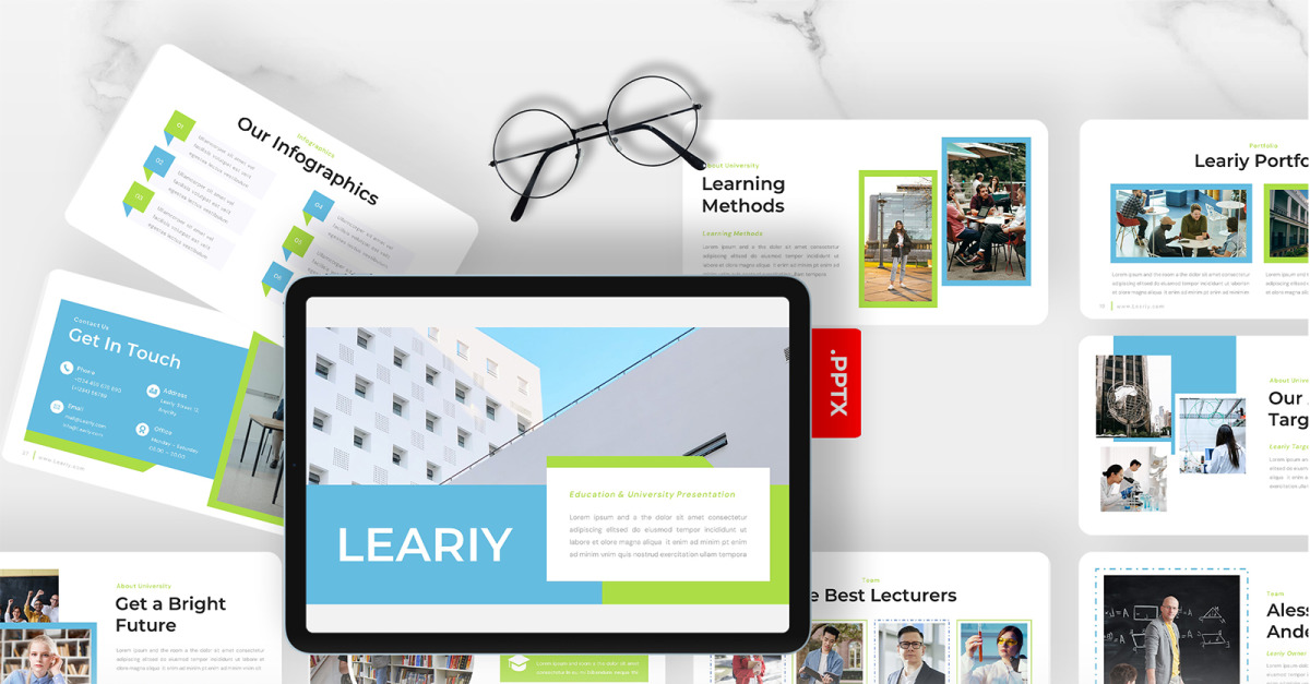 Leariy - Education University PowerPoint Template
