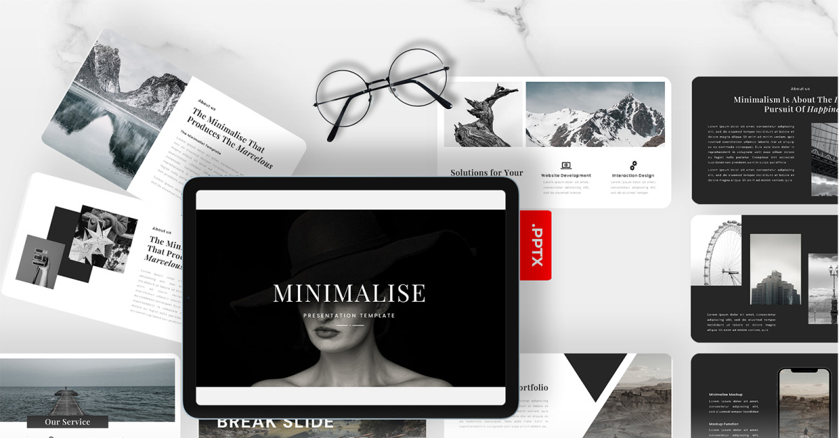 Minimalisieren – Minimale PowerPoint-Vorlage