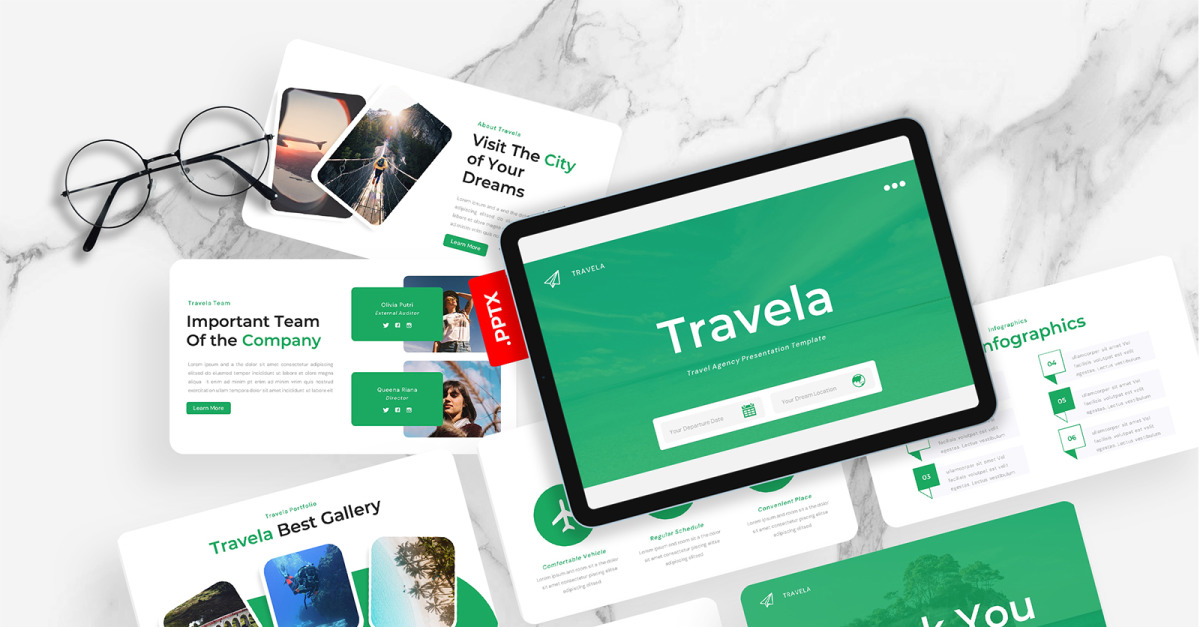 Travela - Plantilla de PowerPoint para agencia de viajes