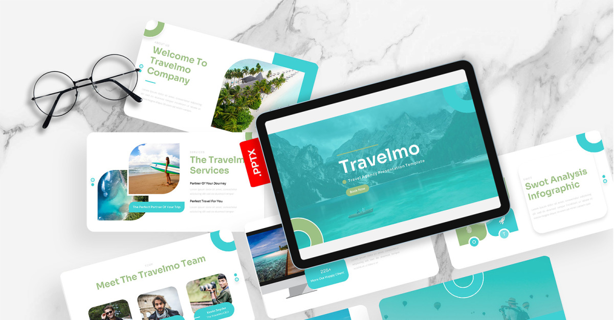 Travelmo – Plantilla de PowerPoint para agencia de viajes