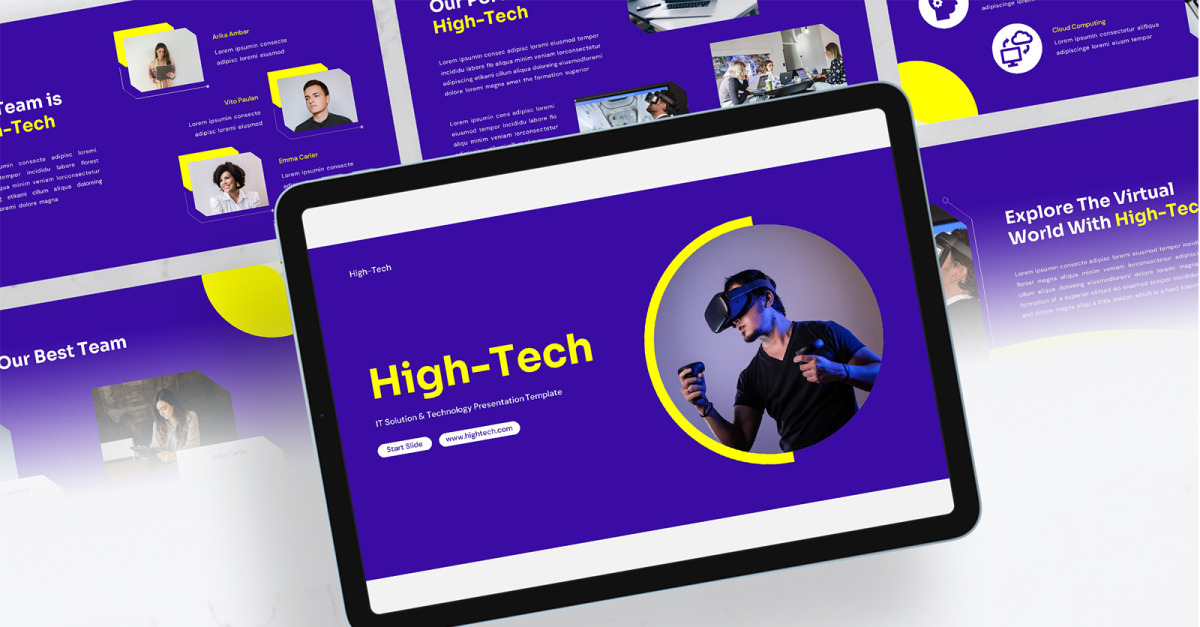 High-Tech – IT Solution & Technology Keynote Template