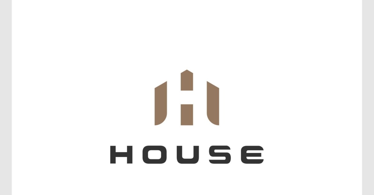 Letter H Home House Simple Logo #378363 - TemplateMonster