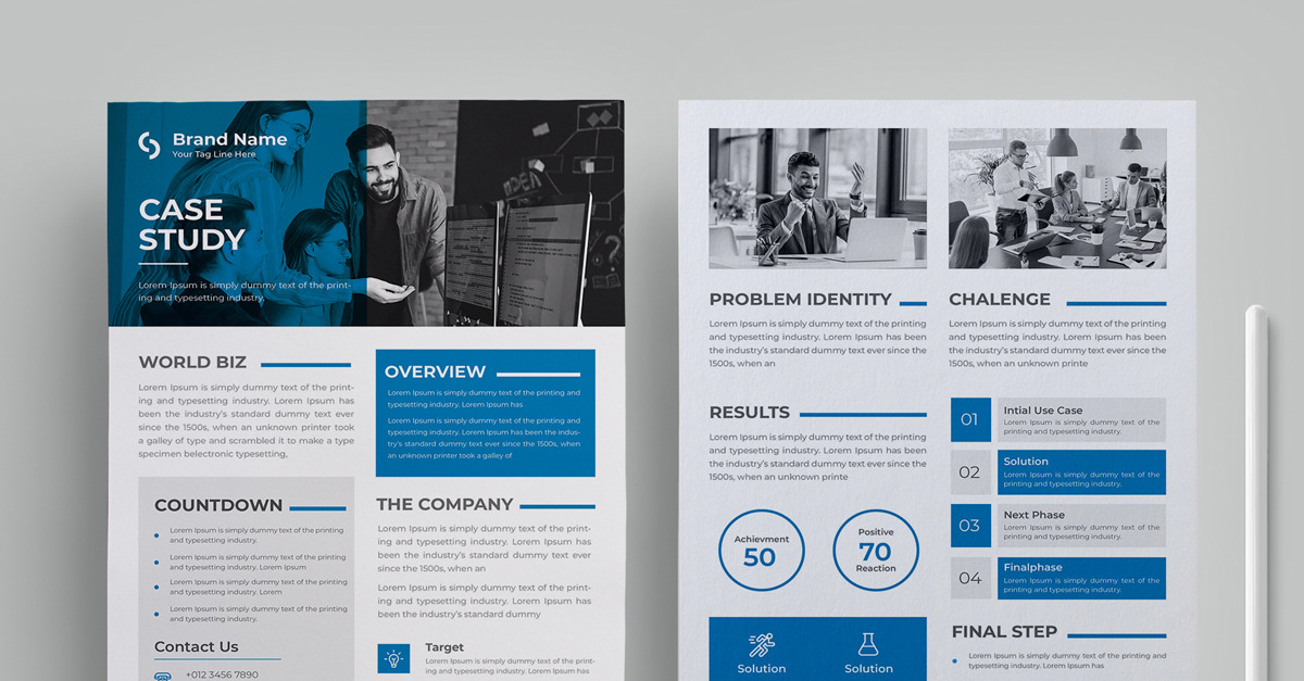 Layout do modelo de modelo de estudo de caso