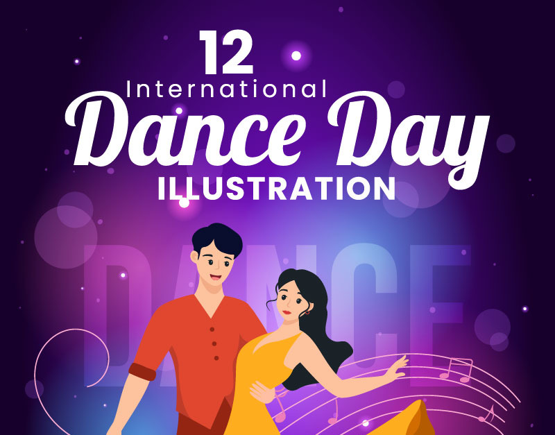12 International Dance Day Illustration - TemplateMonster