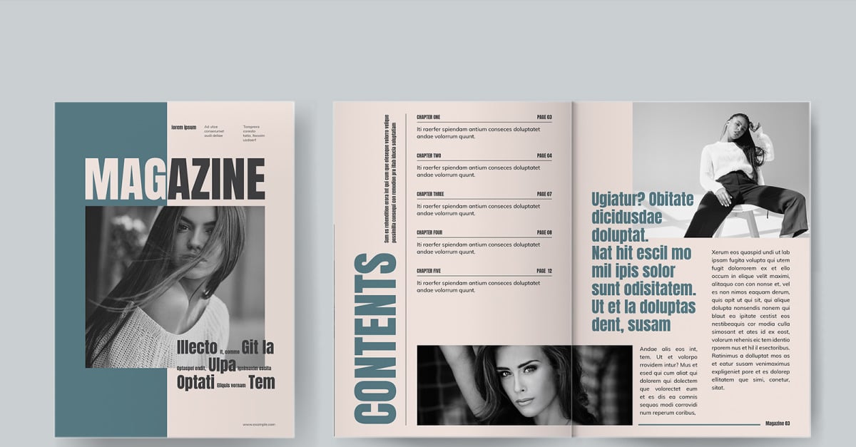 Professionelle Magazinvorlage #379378 - TemplateMonster