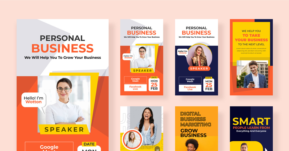 Business Conference Instagram Stories - TemplateMonster