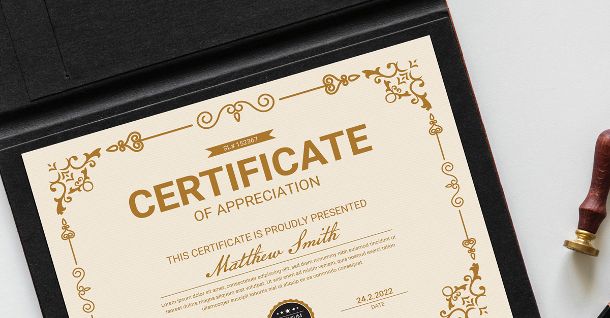 Corporate Certificates Layout #379521 - TemplateMonster