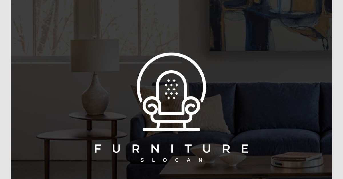 Zarif Sandalye Kanepe Mobilya Logosu - TemplateMonster