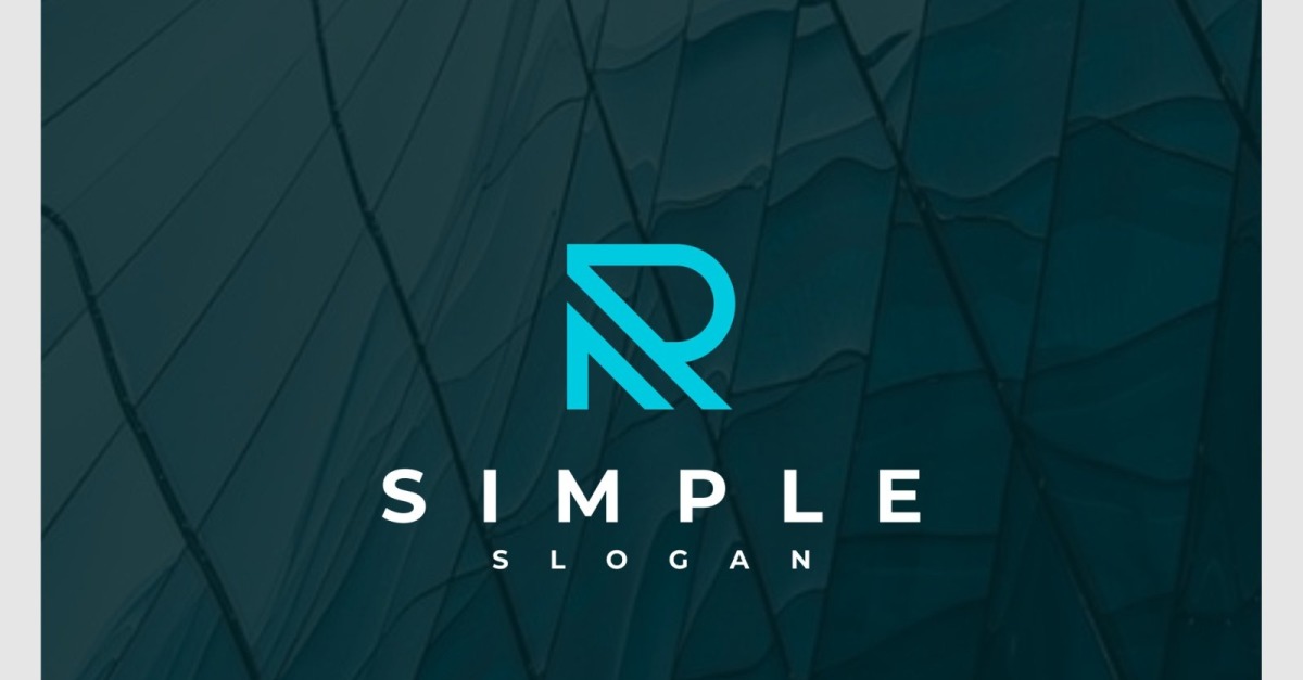 Letter R Simple Monogram Logo #379628 - TemplateMonster