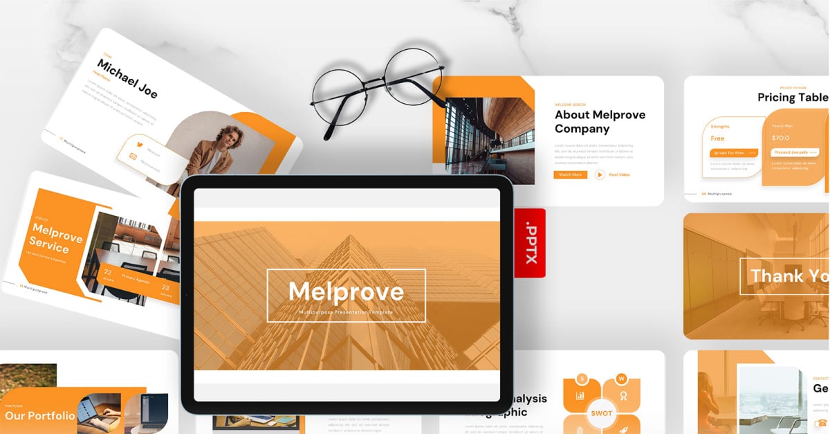 Melprove – Multipurpose PowerPoint Template - TemplateMonster